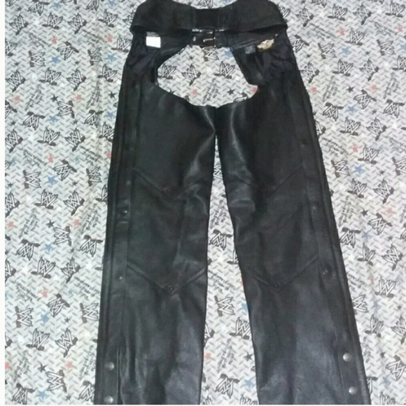 Harley-Davidson | Pants & Jumpsuits | Harley Davidson Leather Chaps Pants Biker Bike | Poshmark